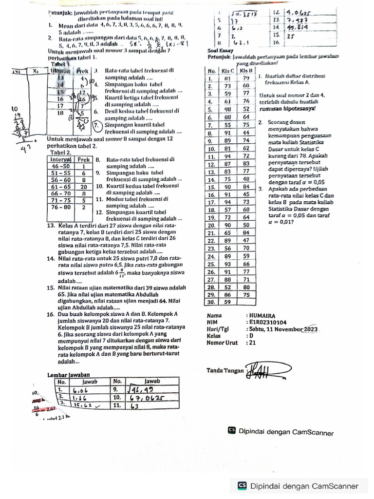 Soal Satuannya | PDF
