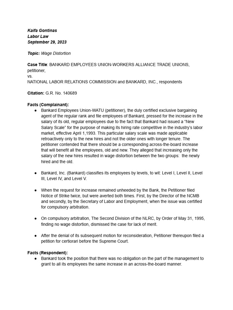 Labour Revised Case Digest | PDF | Employment | Appeal