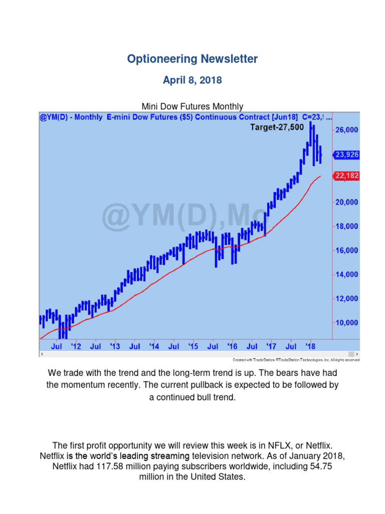 Optioneering Newsletter April 8 | PDF | Option (Finance) | Financial ...