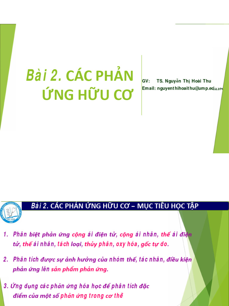 Cac Phan Ung Huu Co | PDF