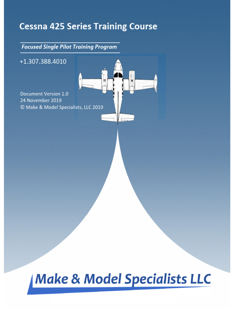 C425 Syllabus MM LLC | PDF | Flight Instructor | Aviation
