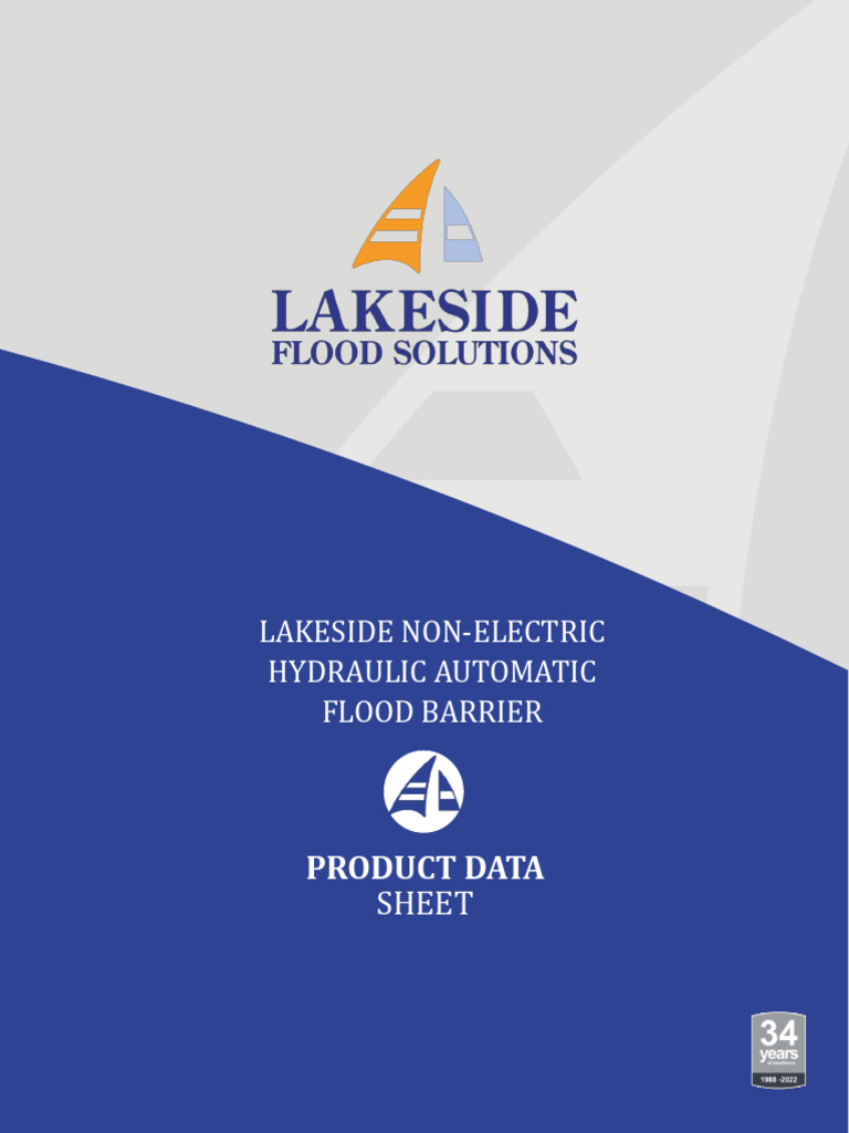 LFS Product Data Sheet 2022 Non Electric Hydraulic Automatic Flood Barrier | PDF | Manufactured ...