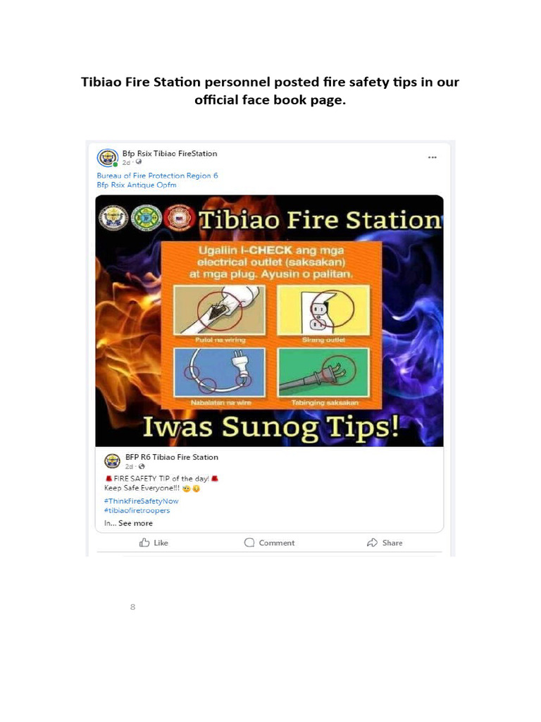 Posting of Daily Fire Safety Tips 25 | PDF