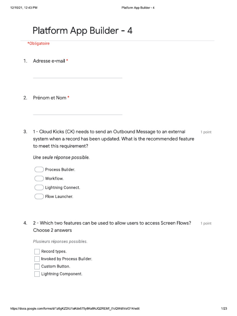 Plateform App Builder 4 | PDF