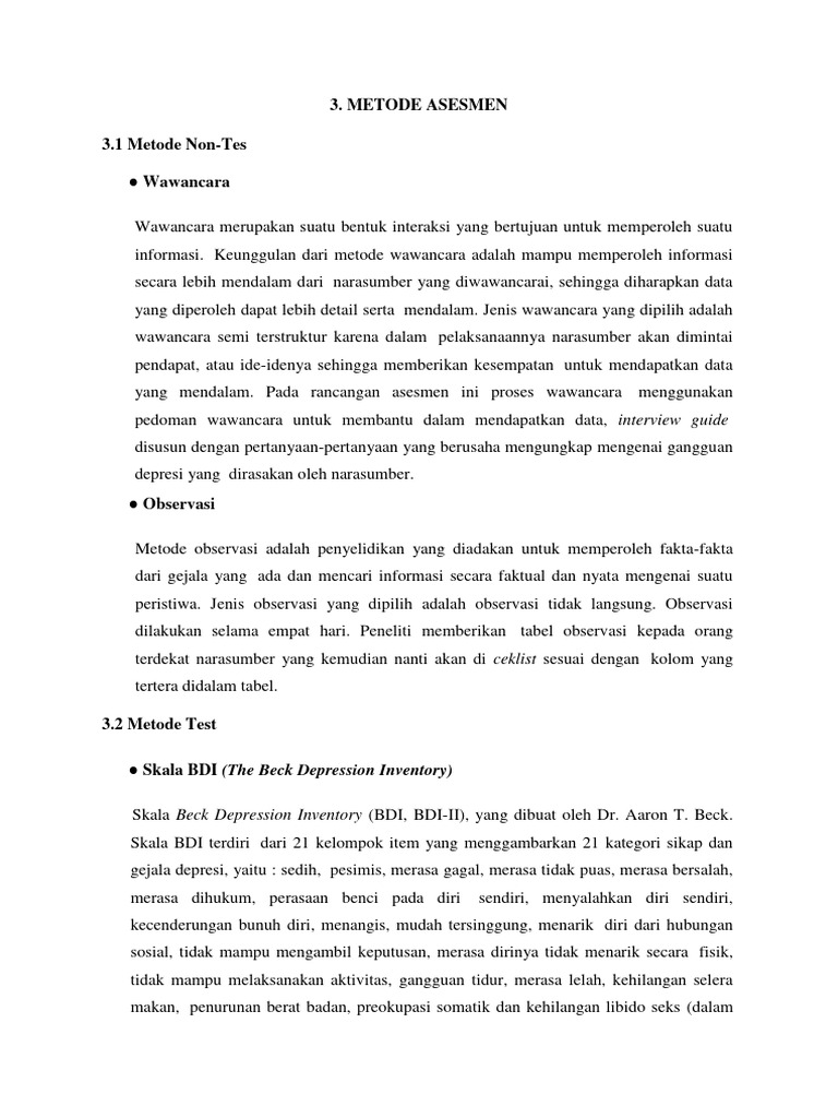 Metode Asesment PKP | PDF