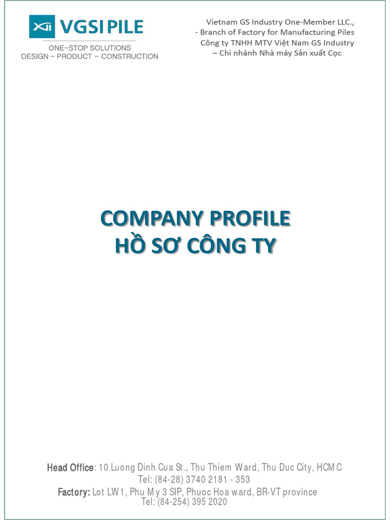 VGSI-PILE-COMPANY-PROFILE-2023 | PDF