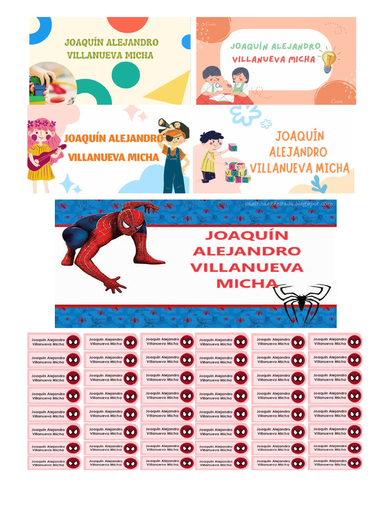 Joaquín Alejandro Stickers | PDF