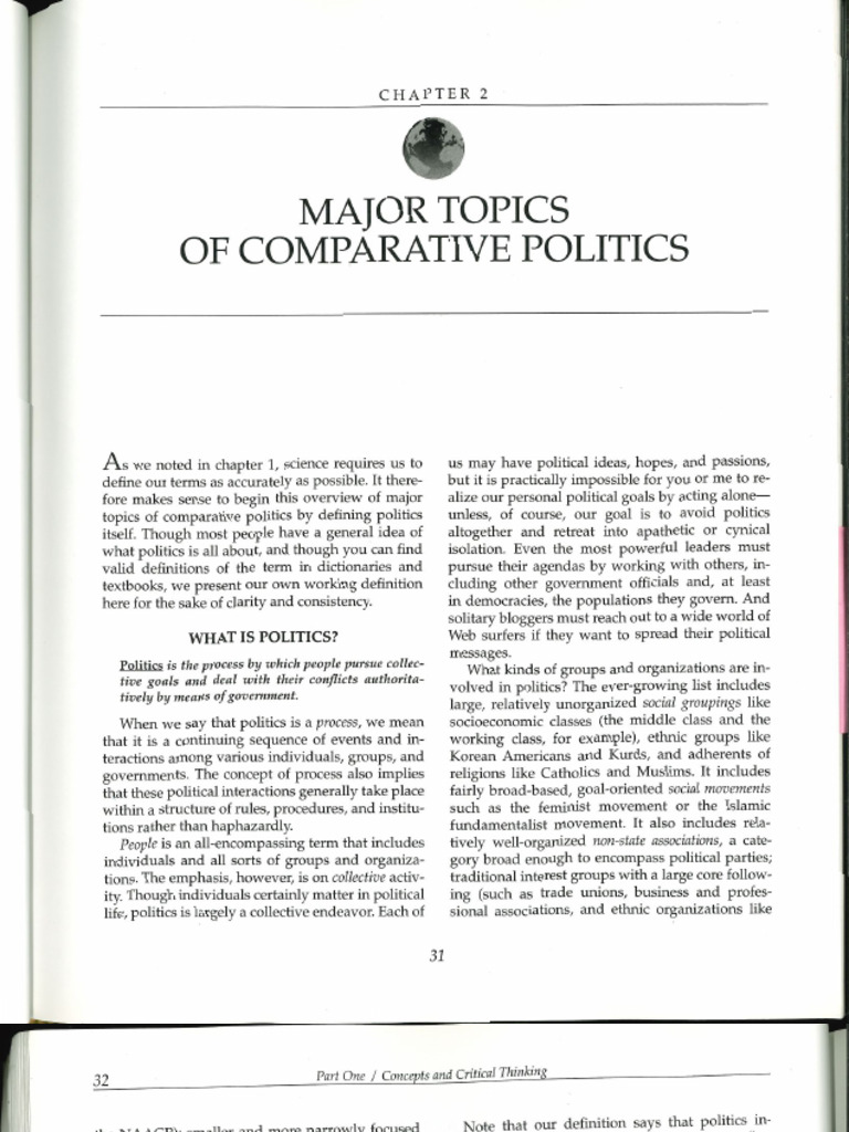 Sodaro Ch. 2 Comparative Politics Pag. 31 A 43 | PDF | Separation Of ...