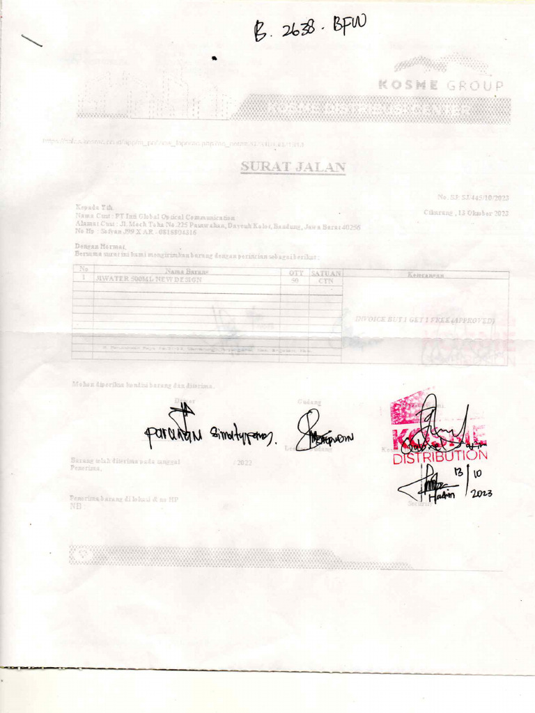 SJ PT Inti Global Communication 13 Oktober 2023 | PDF