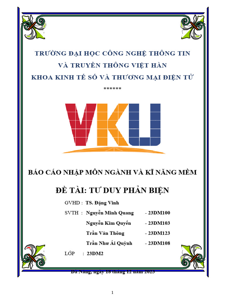 KNM ĐÃ HOÀN THÀNH 1zzz | PDF