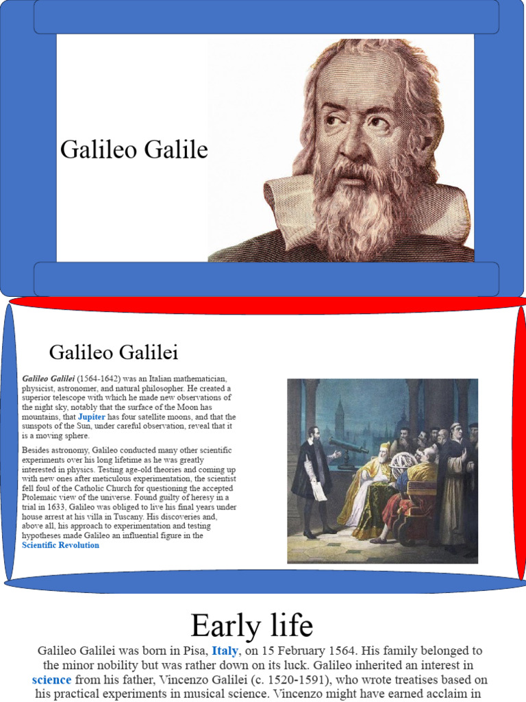 Galileo-galilei | PDF | Galileo Galilei | Observation