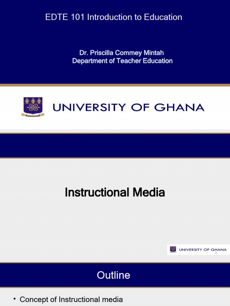 EDTE 101 Lecture 6 Instructional Media Final Inserted | PDF | Teachers ...