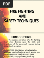 Fire Fighting Techniques | PDF | Fires | Firefighting
