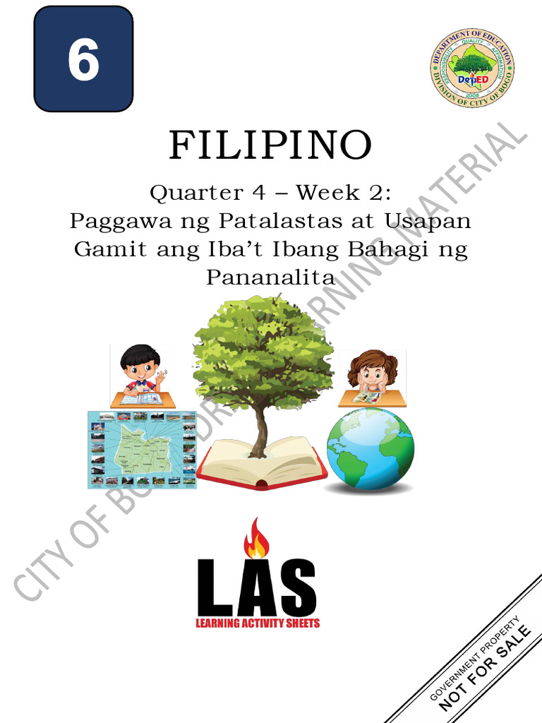 FILIPINO_6_Q4_WK2_Paggawa ng Patalastas at Usapan Gamit ang Iba’t Ibang ...
