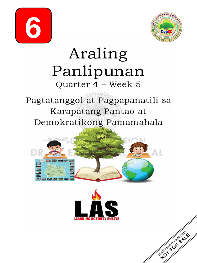 AP - 6 - Q4 - WK5 - Pagtatanggol at Pagpapanatili Sa Karapatang Pantao at Demokratikong ...