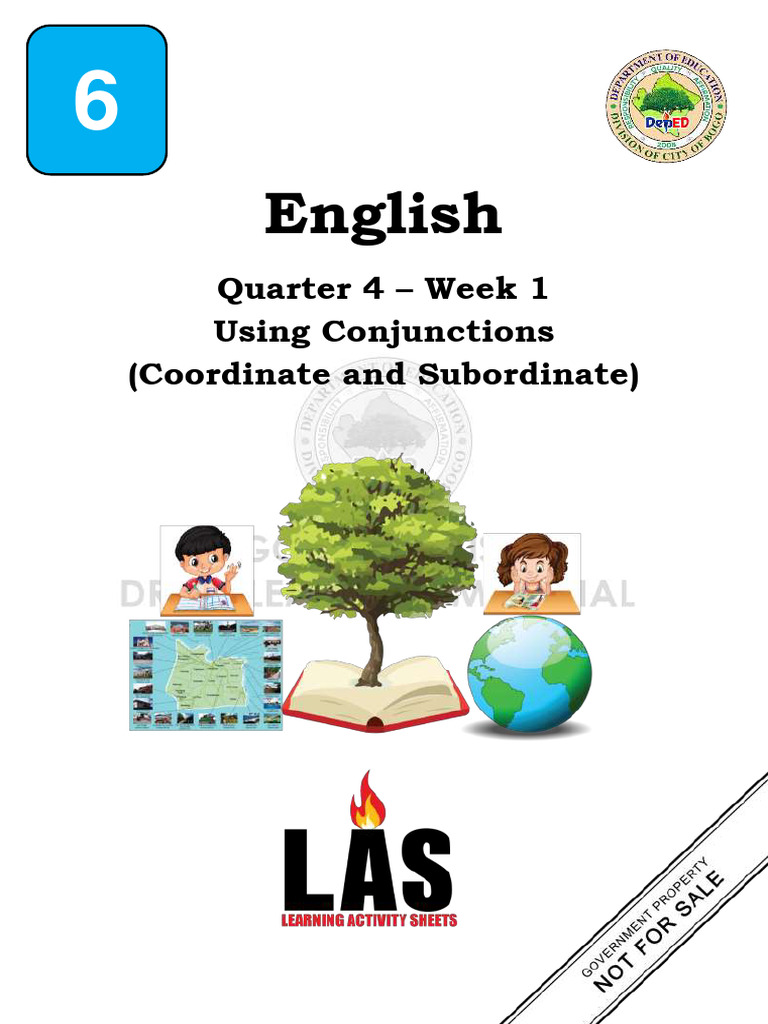 ENGLISH 6 Q4 WK1 UsingConjunctions (CoordinateAndSubordinate) v0.1 ...