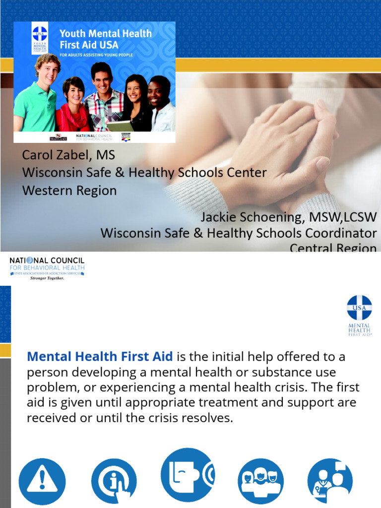 CLC Ymhfa Overview | PDF | Mental Disorder | First Aid