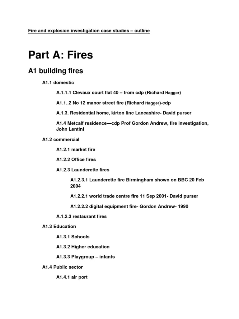 Fire and Explosion Case Studies Overview | PDF | Power Station | Industries