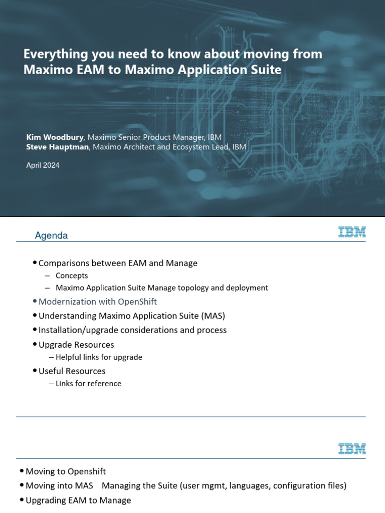 Everything You Need To Know About Moving From Maximo EAM To Maximo Application Suite | Download ...