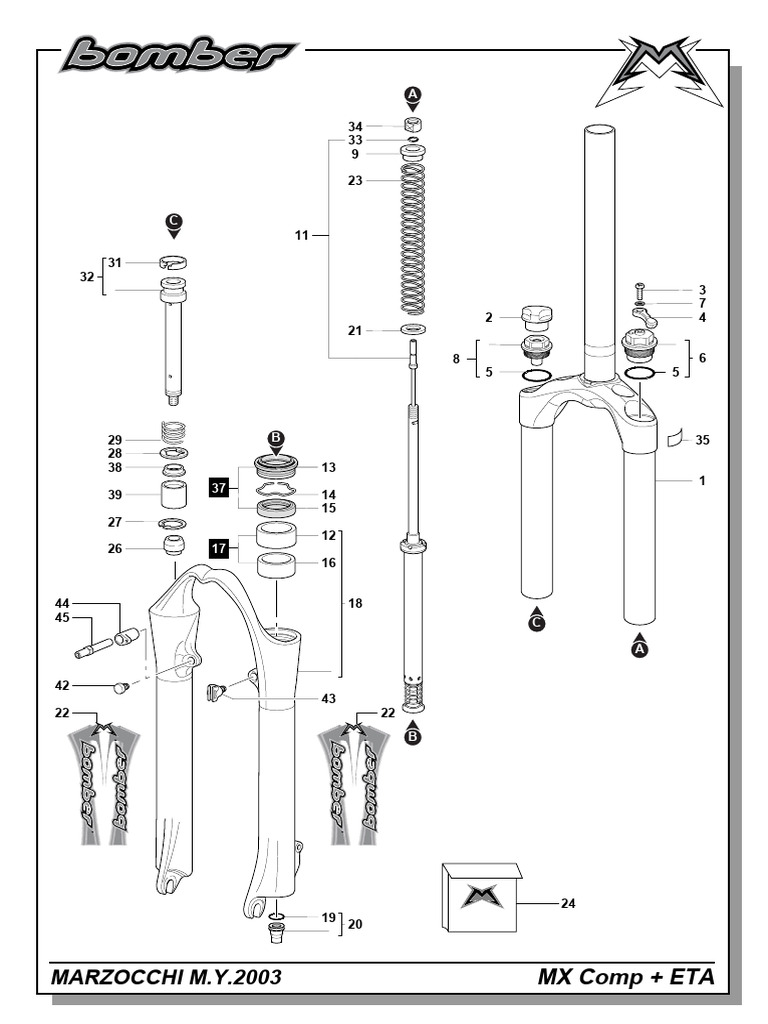 Marzocchi Bomber 2003 MX Comp ETA | PDF