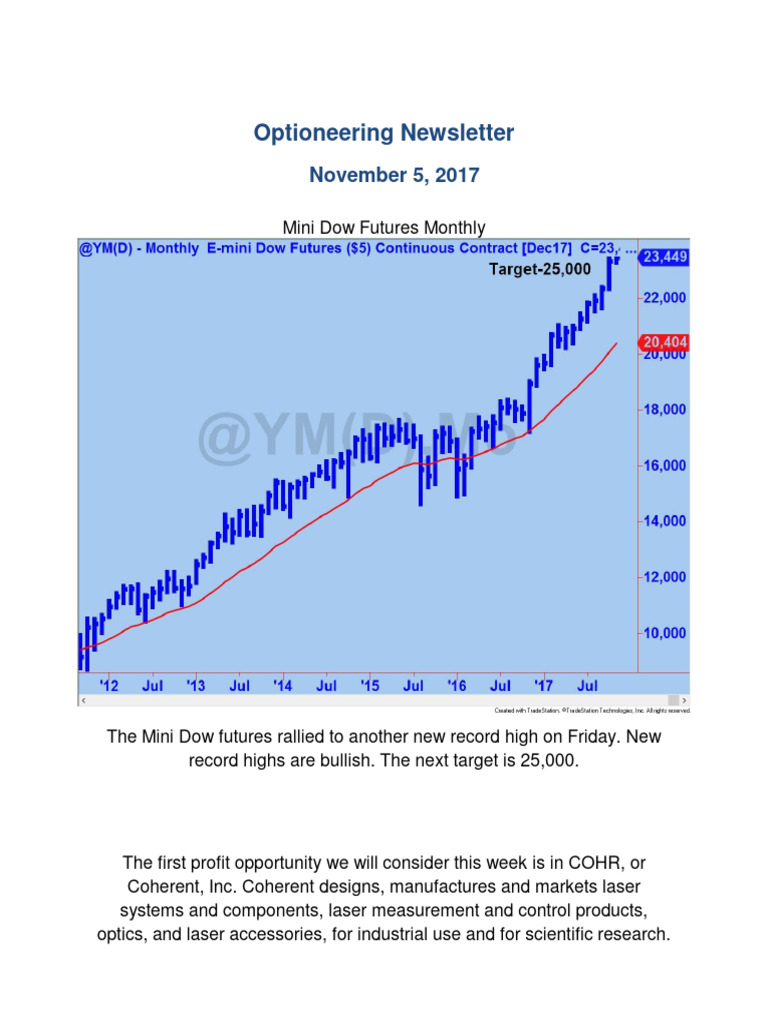 Optioneering Newsletter Nov 5 | PDF | Option (Finance) | Economies