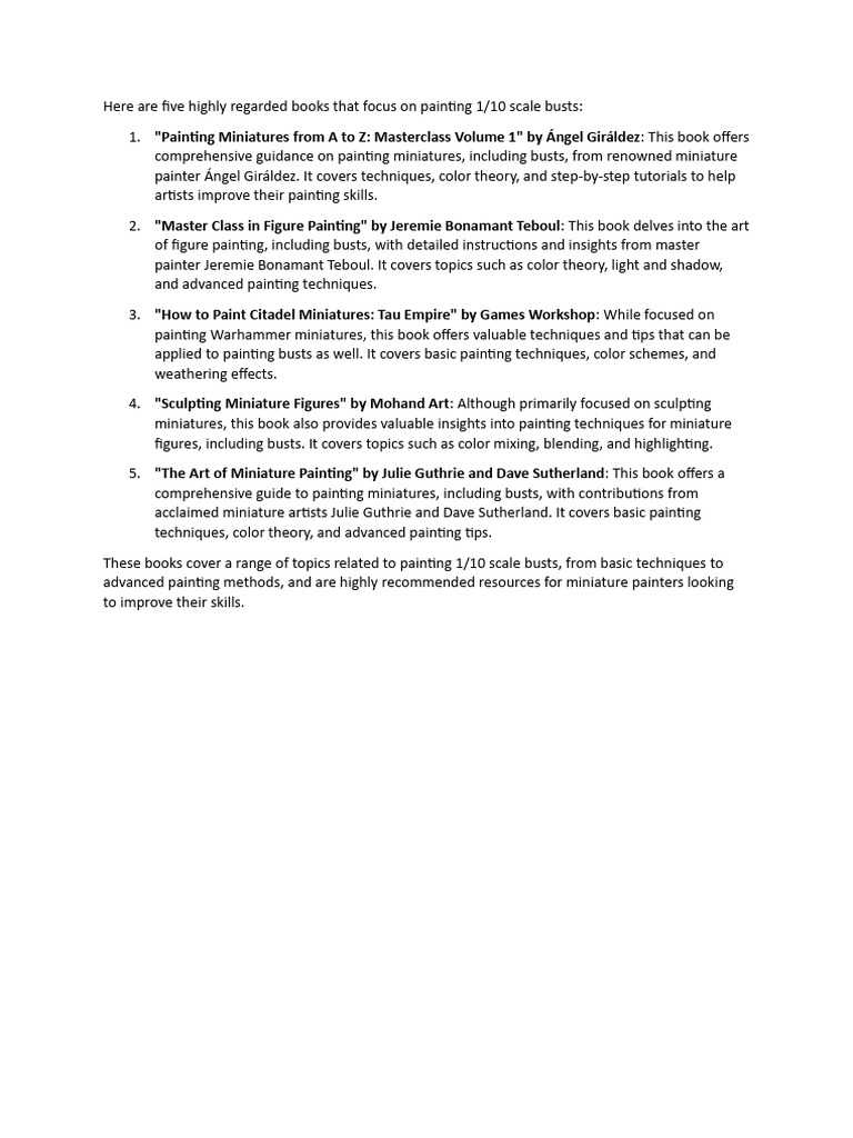 Here Are Five Highly Regarded Books That Focus On Painting 1 | PDF ...
