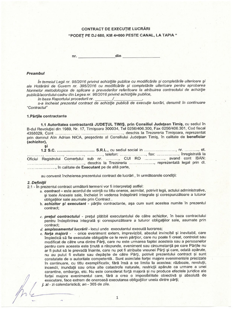 Draft de Contract-semnat | PDF