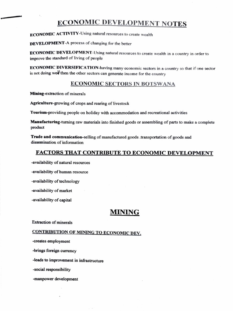 Economic Development | PDF | Agriculture | Infrastructure