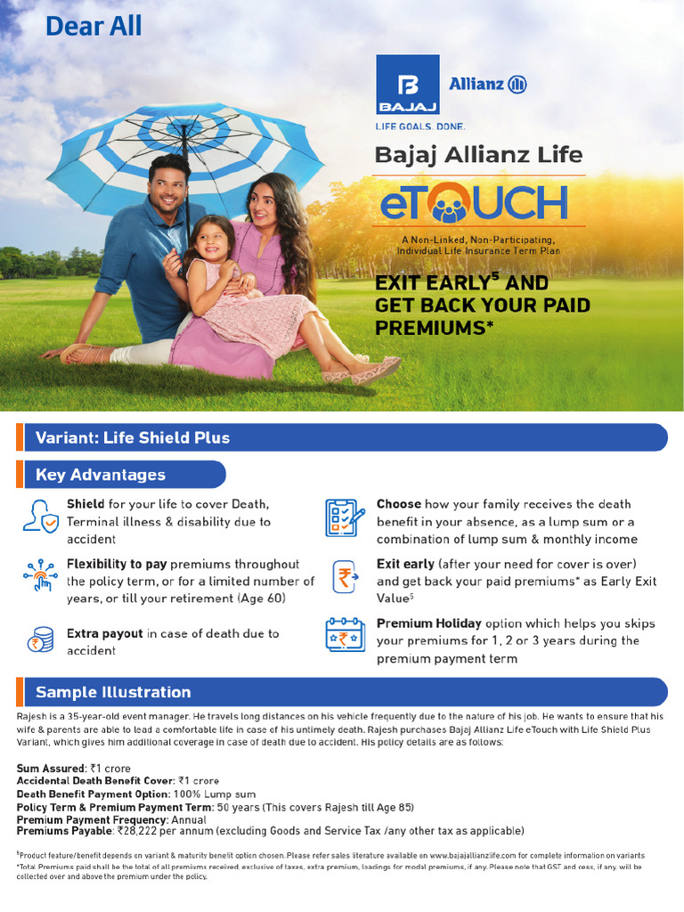 All - Etouch Life Shield Plus One Pager English | PDF