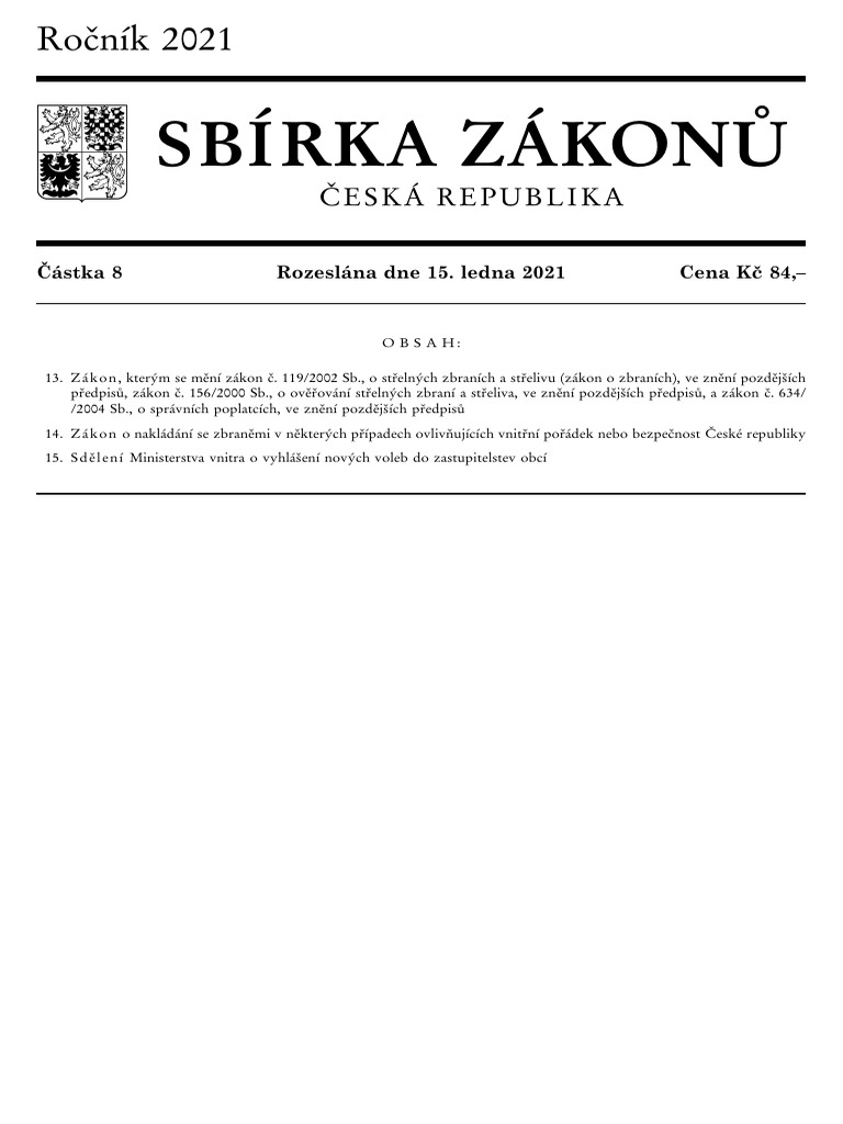 Zakon Zbraně | PDF