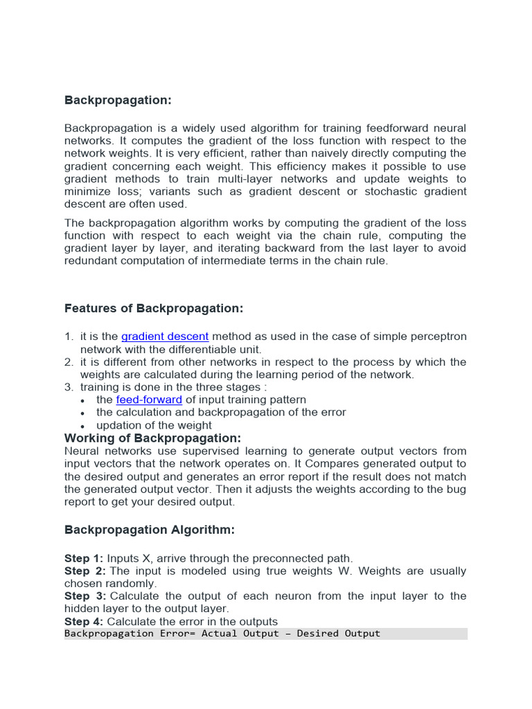 backpropagation | PDF | Algorithms And Data Structures | Computational Science
