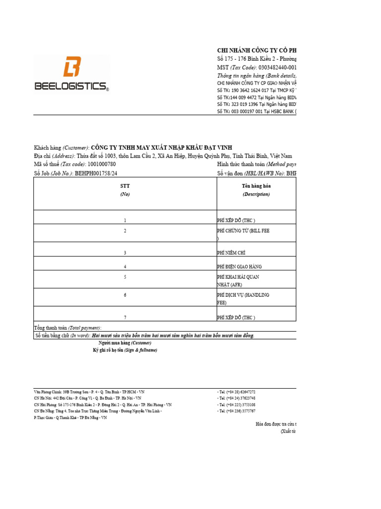 Inv 2024 HPH - 00013895 | PDF