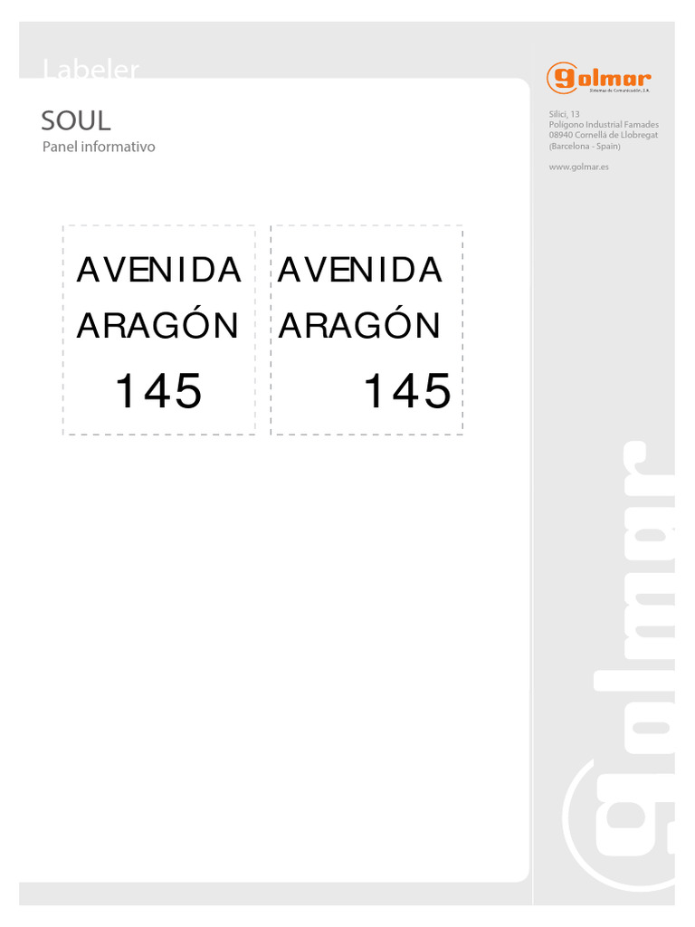 Ubicación de Golmar en Cornellá | PDF