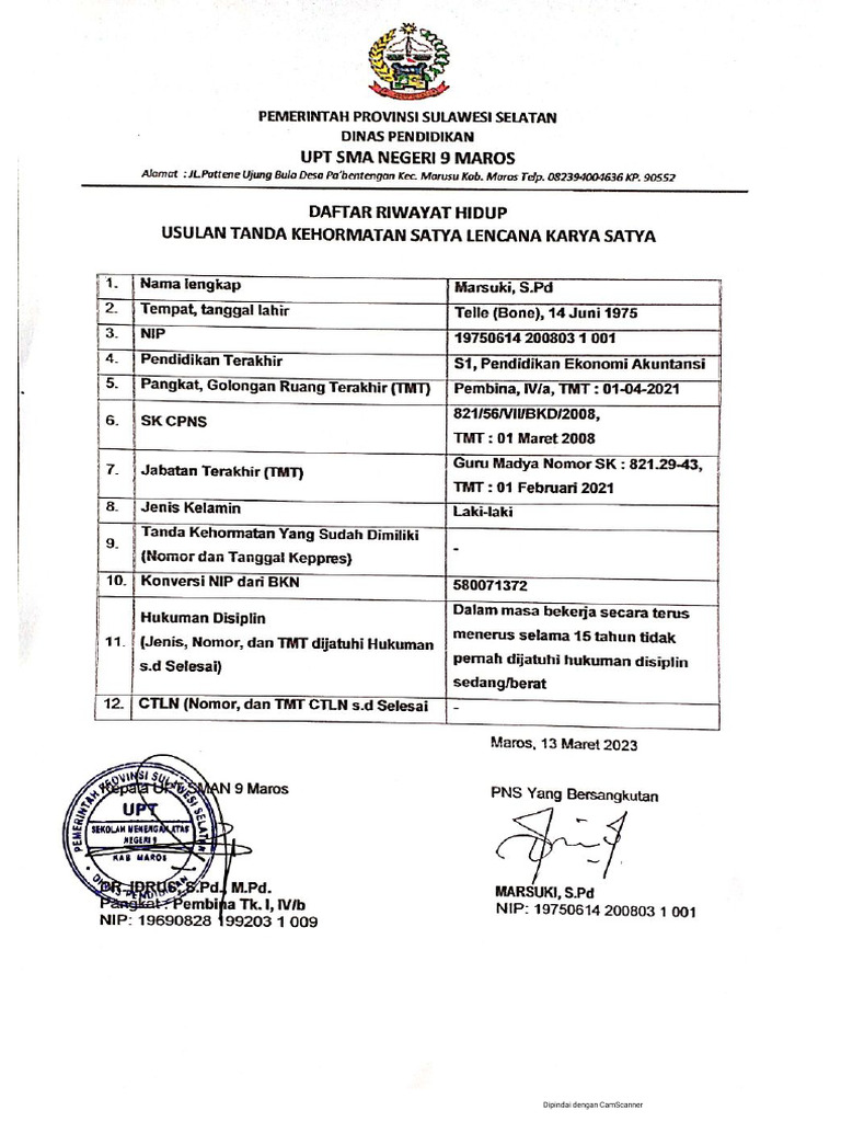 Marsuki - Satya Lencana - 23 | PDF