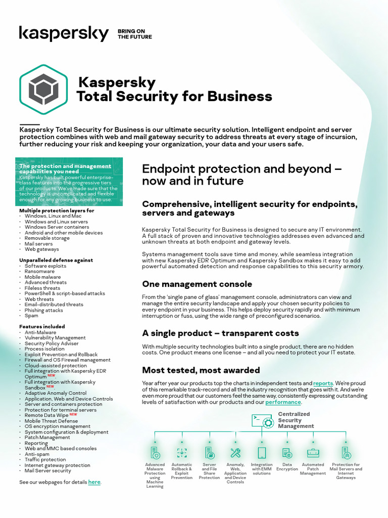 Total Security Datasheet | Download Free PDF | Security | Computer Security