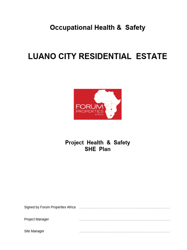 2 SHE Plan | Download Free PDF | Occupational Safety And Health ...