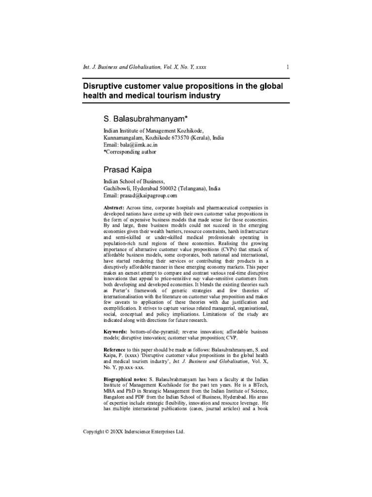 R-2 Disruptive CVPs GloHMT | PDF