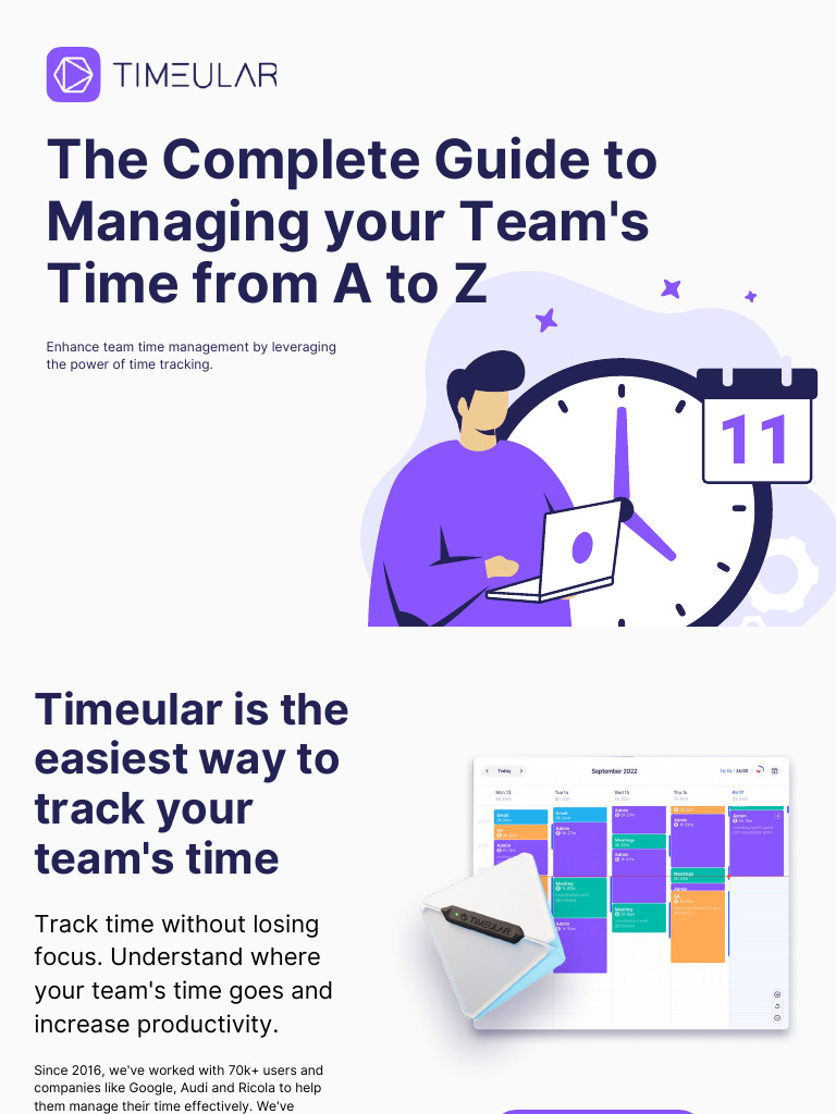 Team Time Management Guide | PDF | Time Management | Professional Skills