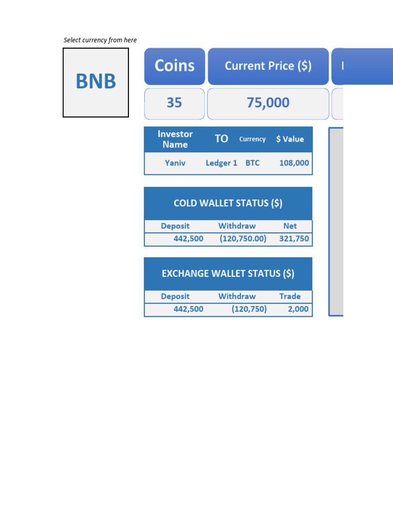 Template 01 Binance Wallet Transactions Log | Download Free PDF ...