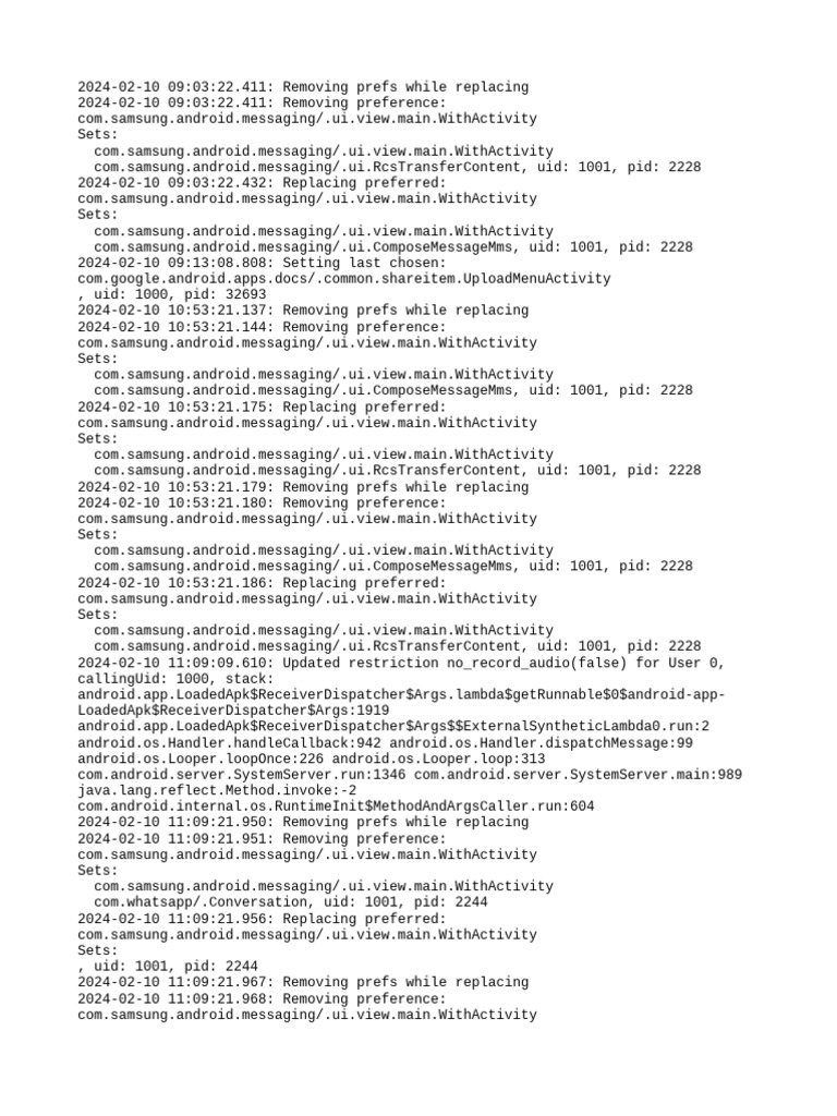 Pm Debug Info | PDF | Android (Operating System) | Mobile Telecommunications User Equipment