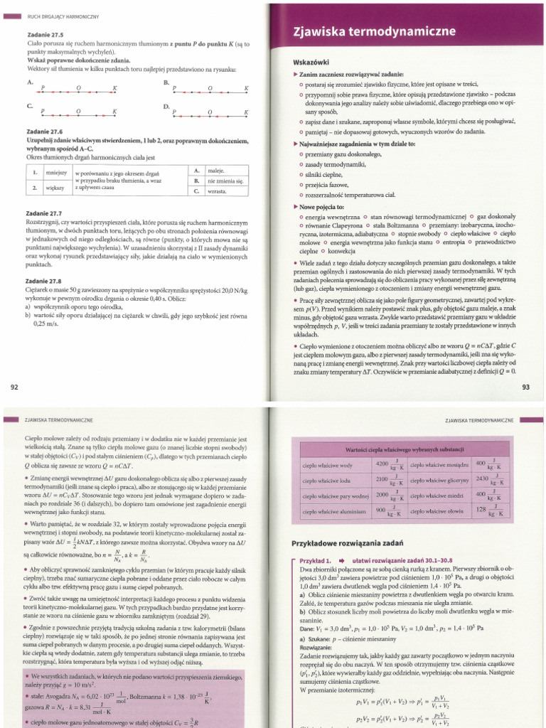 Termodynamika Fizyka WSiP | PDF
