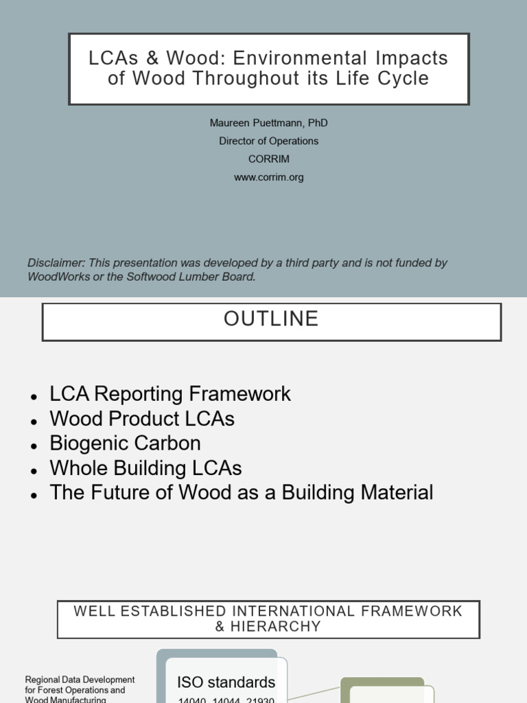 presentation_slides-Woodworks-LCA-Puettmann-submitted | PDF | Lumber ...