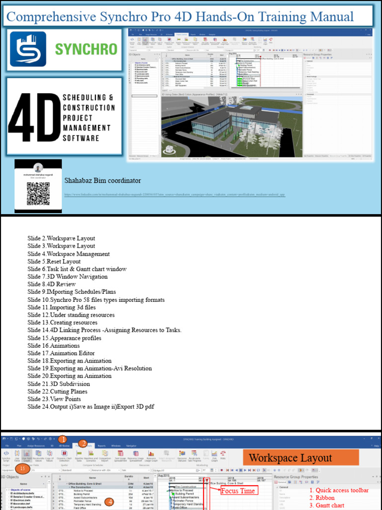 Synchro Pro 4D Training Manual | PDF | 3 D Computer Graphics | Window (Computing)