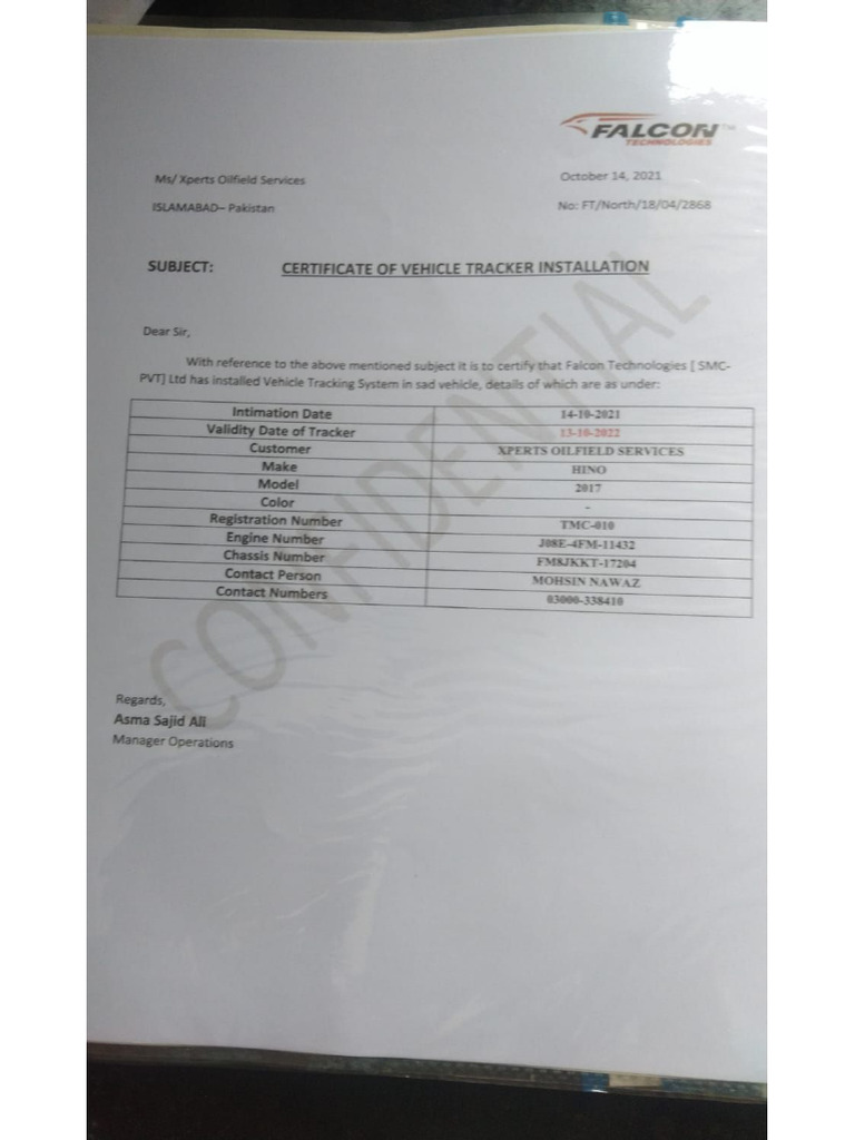 TP Certificate | PDF