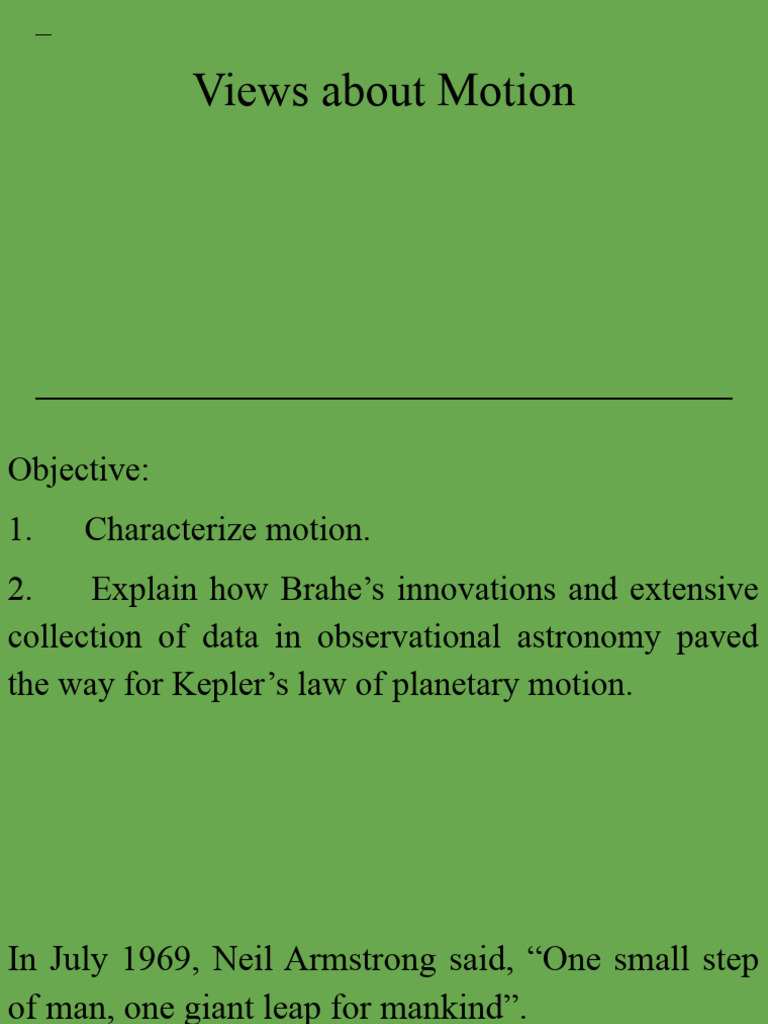 Views About Motion2 | PDF | Orbit | Apsis