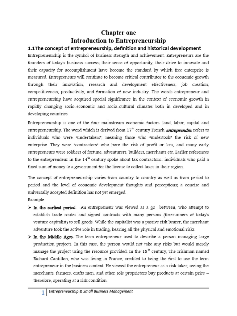 Entrepreneurship Module 1 | PDF | Entrepreneurship | Innovation