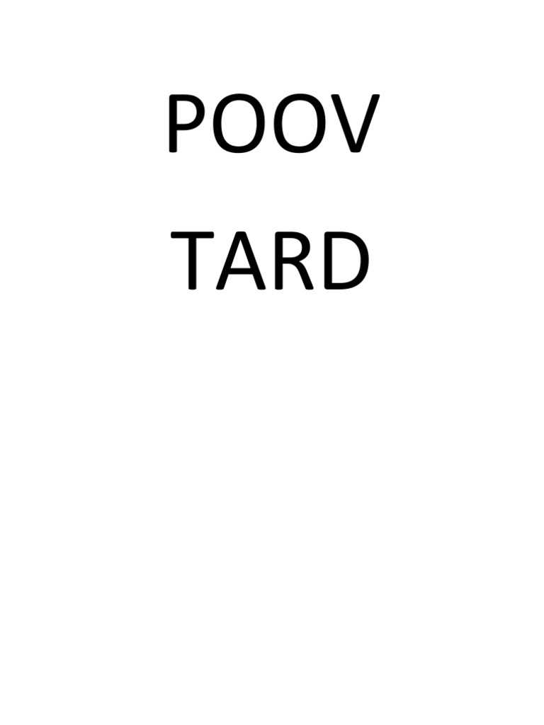 Understanding Poov Tard Concepts | PDF