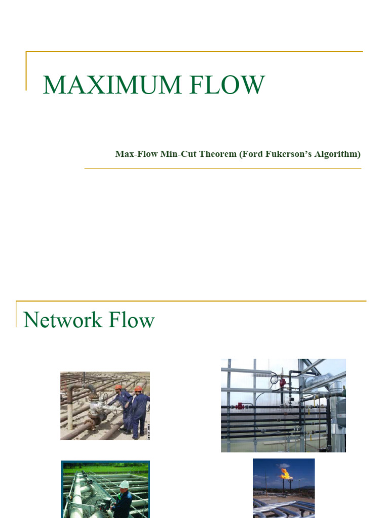 Max Flow Network | PDF | Algorithms And Data Structures | Mathematical Optimization