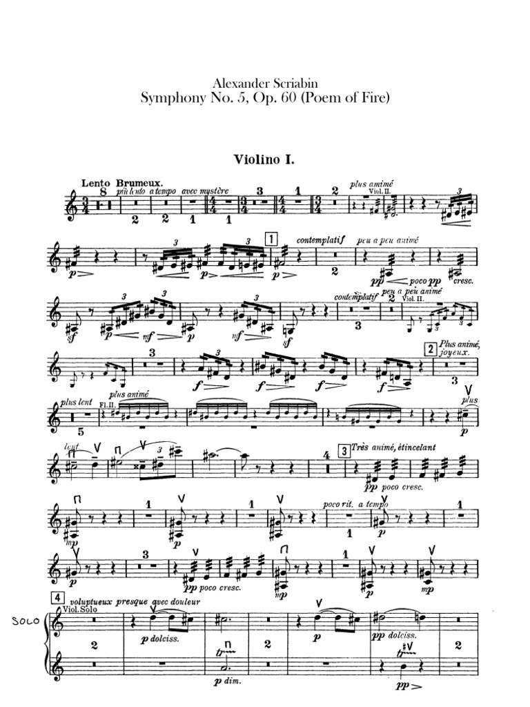 Scriabin Prometheus Vl1 | PDF