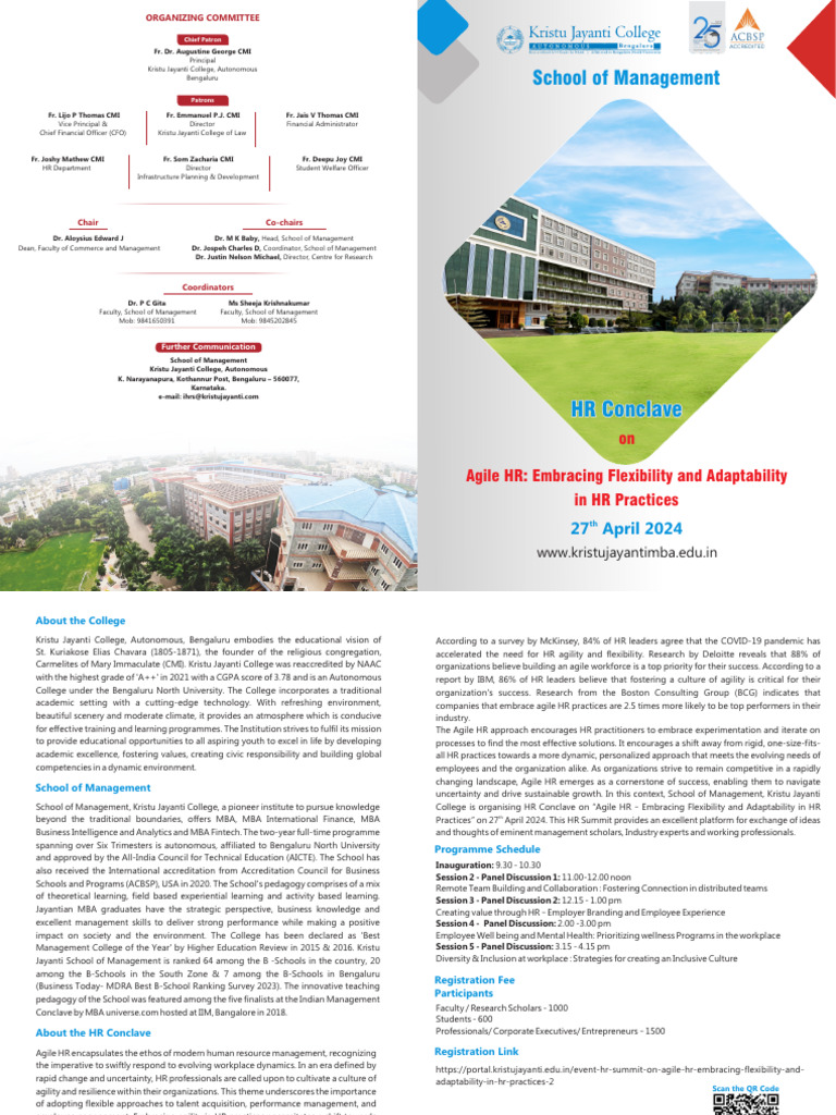 HR Conclave 2024 - 240424 - 092740 | PDF | Business School | Agile ...
